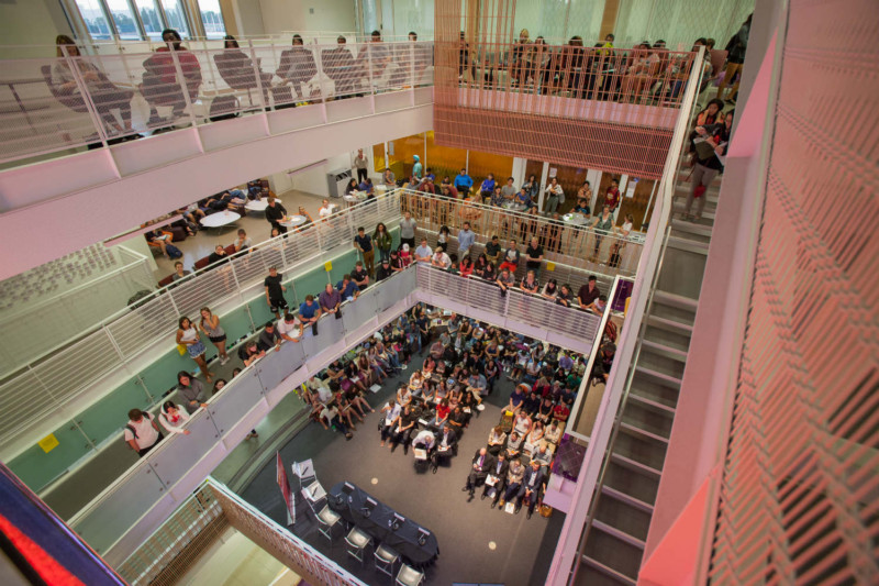 Wallis Annenberg Hall Lobby – University of Southern California - WSDG