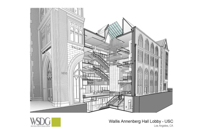 Wallis Annenberg Hall Lobby – University of Southern California - WSDG